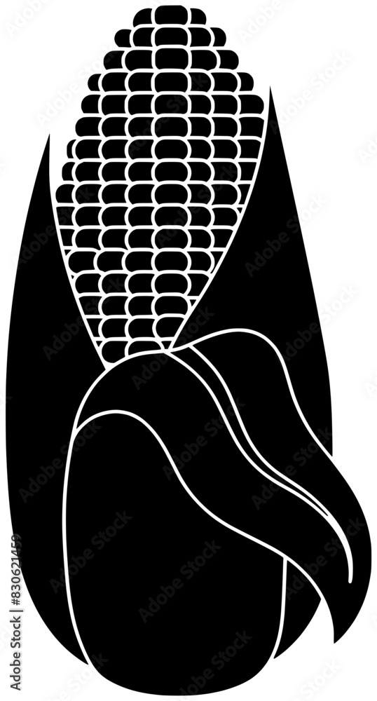 corn illustration food silhouette mexican logo tree icon stick outline ...