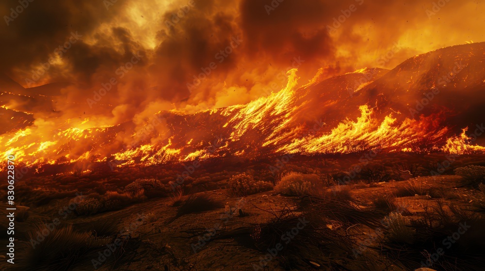 Wildfires and Drought: Document wildfires raging across dry and parched ...