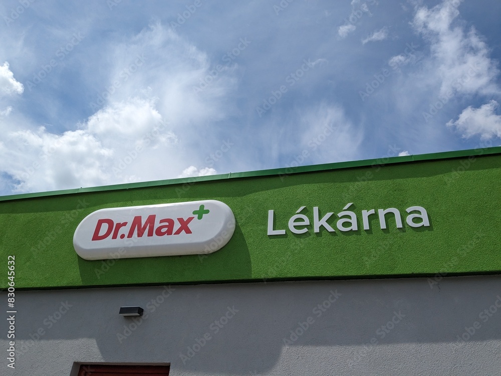 PRAGUE, CZECH REPUBLIC-May 14 2024: Dr.Max pharmacy chain LOGO,Prague ...