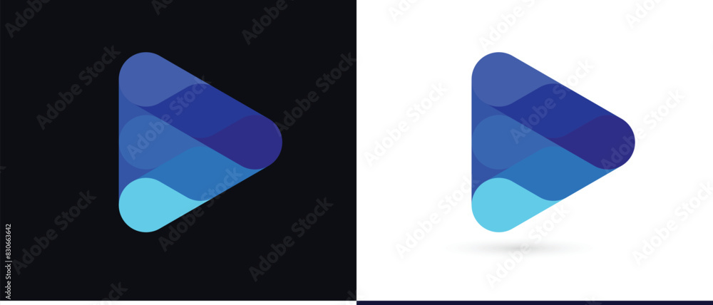 blue arrow icon logo, symbol of progress growth evolving business ...