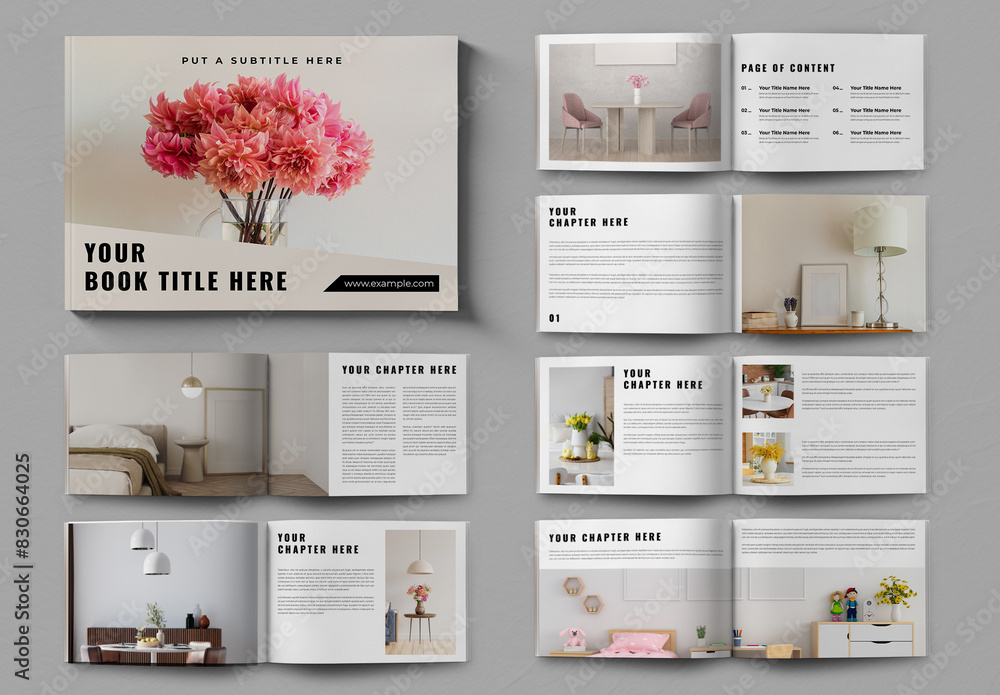 Book Template Layout Stock Template | Adobe Stock
