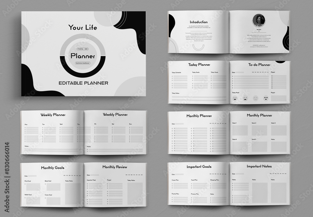 Planner Tamplate Stock Template | Adobe Stock