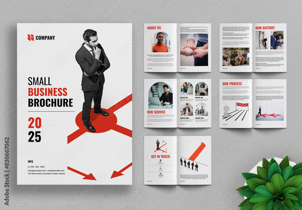 Small Business Brochure Template Stock Template | Adobe Stock