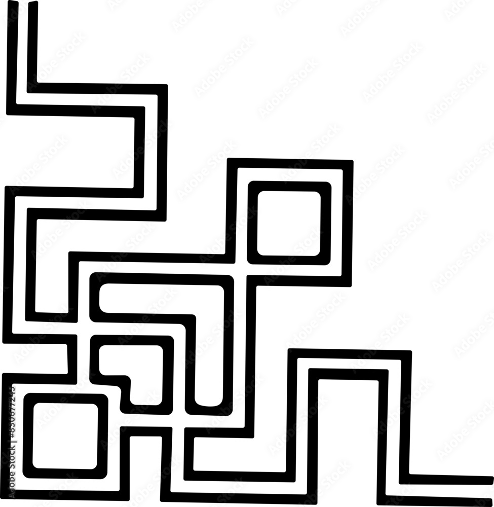 Corner border vector icon. frame illustration sign. Vintage frame and ...