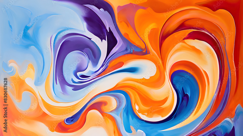 vibrant color mix background abstract wallpaper. This design features a ...