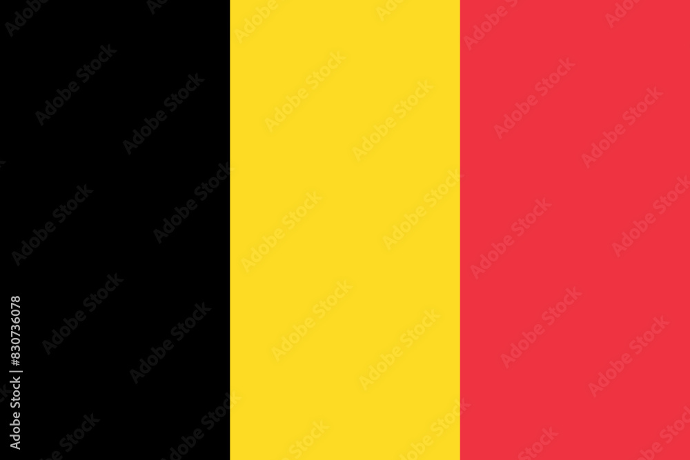 Flag of Belgium. The official national flag of the Kingdom of Belgium ...