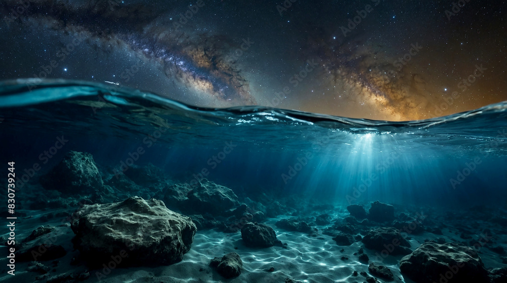 cinematic journey tracing the origins of water Stock Illustration ...