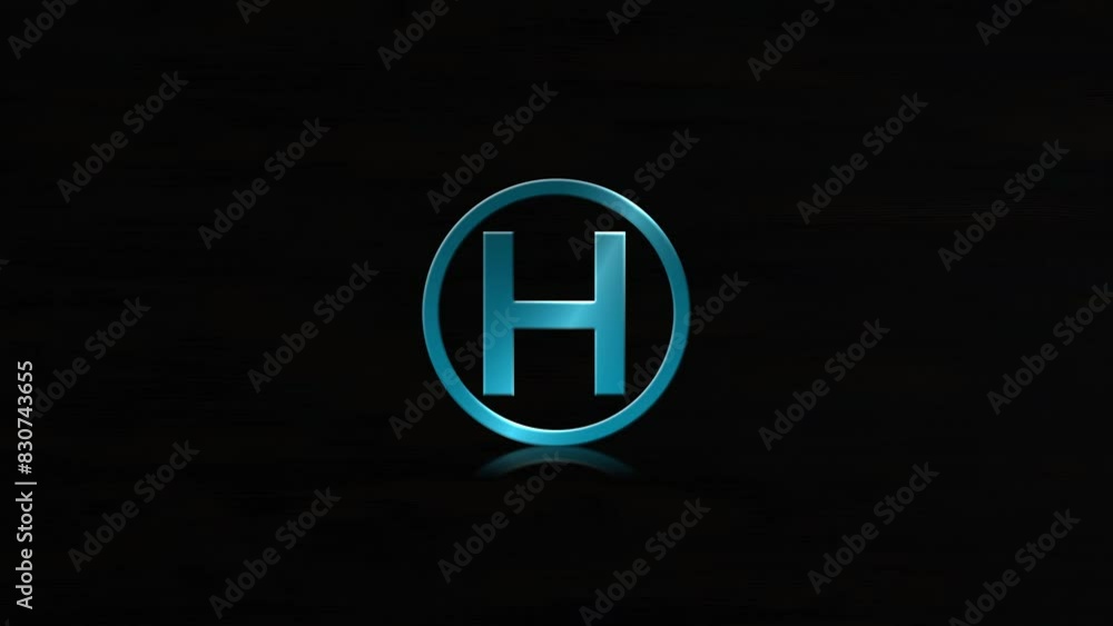 H Logo, Modern H hh Text Logo Animation Video Template For Your ...