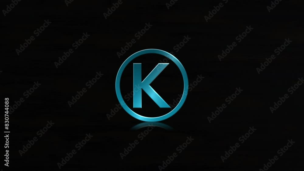 K Logo, Modern K kk Text Logo Animation Video Template For Your ...