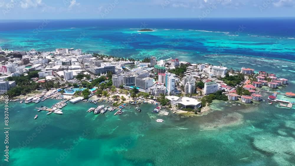 San Andres Skyline At San Andres Providencia Y Santa Catalina Colombia ...