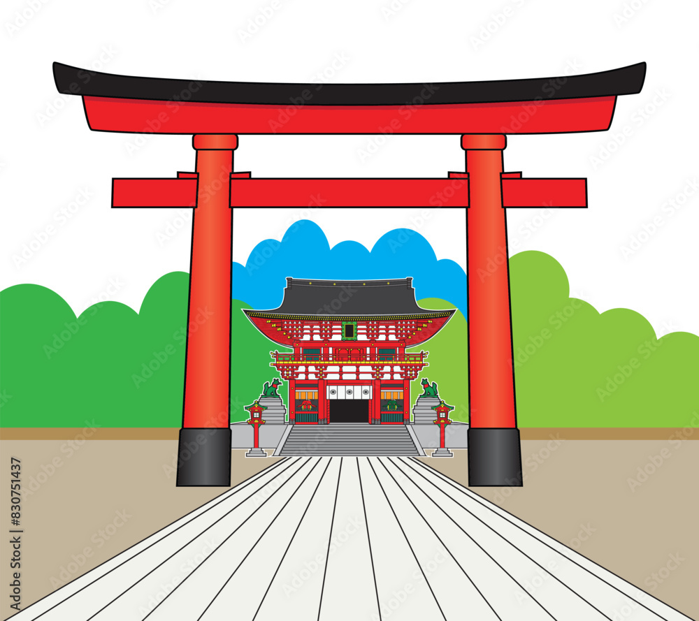 The famous shinto shine in Kyoto Japan – Fushimi inari taisha main ...