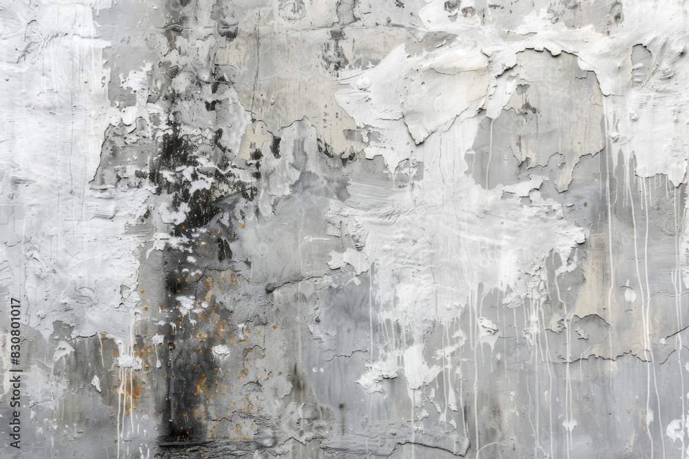 Gray painted background with subtle color fades, printmaking, aged ...