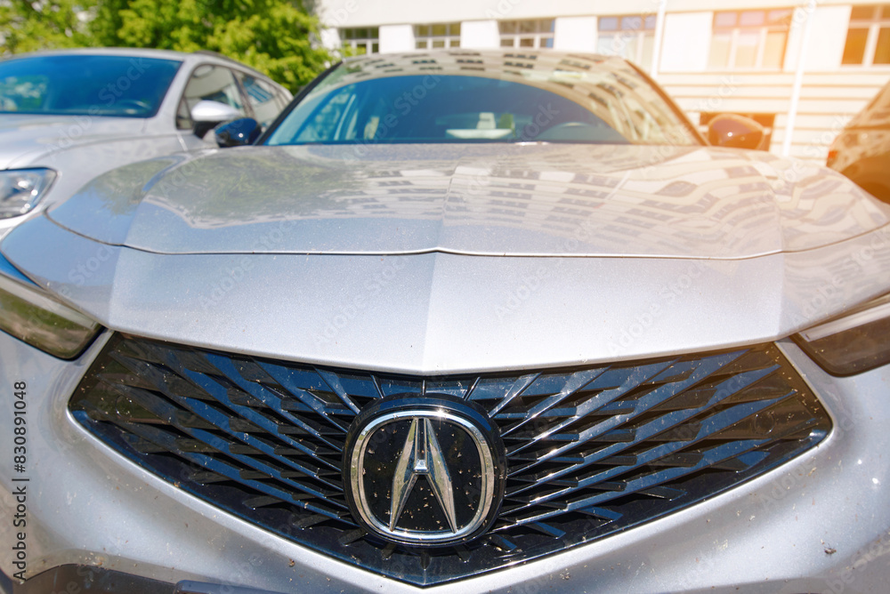Minsk, Belarus. May 14, 2024. Parked Acura Integra front view, view on ...