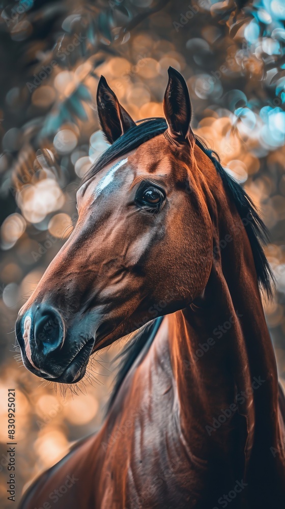 Horse image focousing on his breath, to be used in a product for horse ...