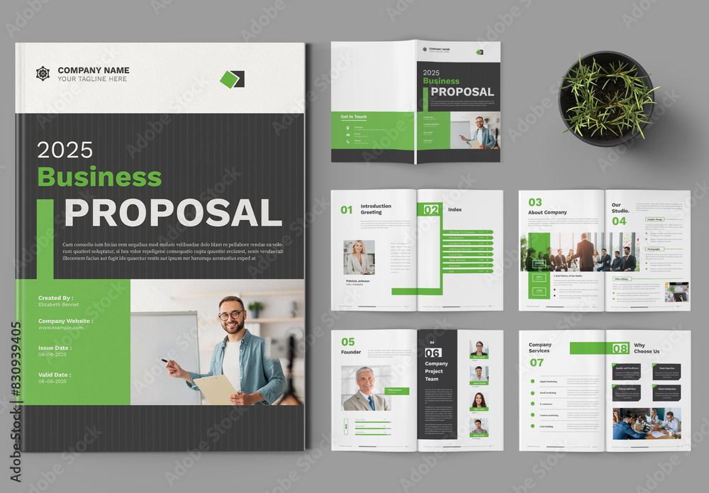 Business Proposal Template layout Stock Template | Adobe Stock