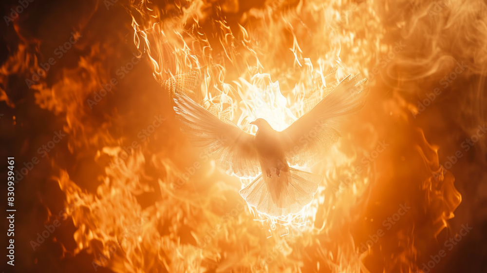 A representation of the Holy Spirit from the New Testament, depicted as ...