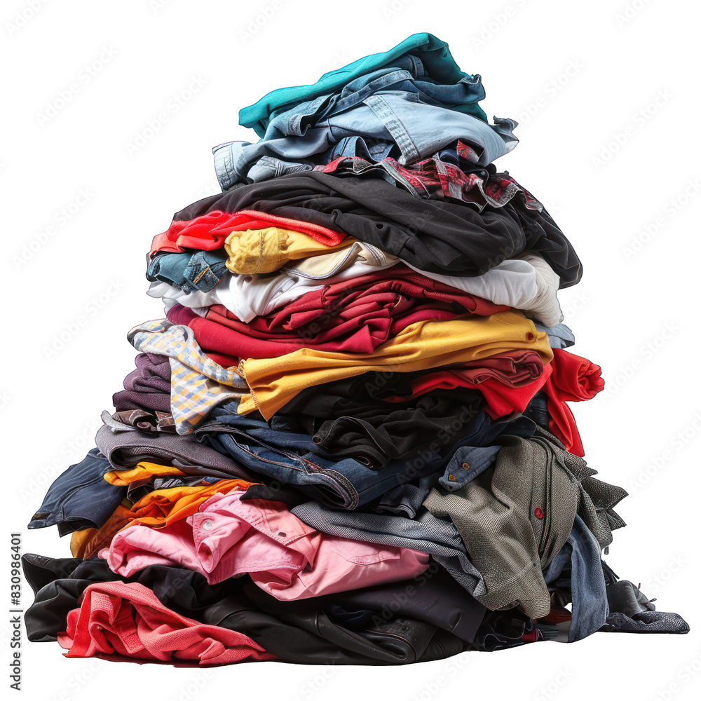 pile of old clothes transparent background png Stock Illustration ...