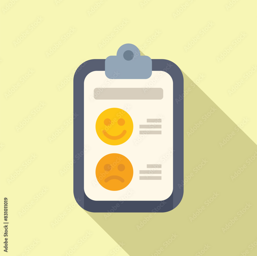 Customer satisfaction survey clipart with feedback icons, flat design ...