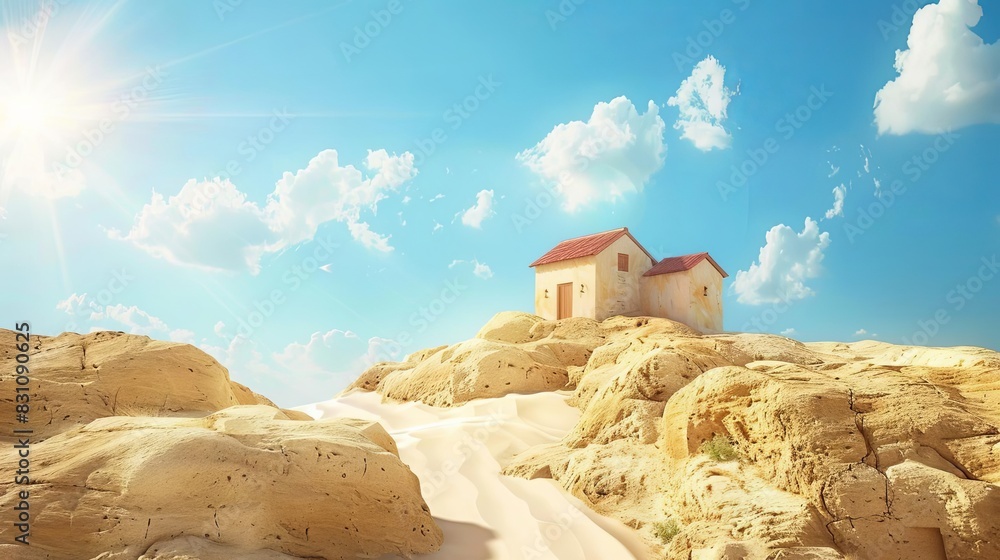 parable of wise and foolish builders house on sand vs house on rock ...