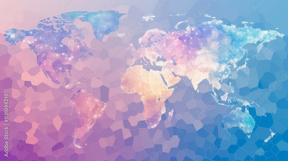 Create a world map depicting the population density of each country ...