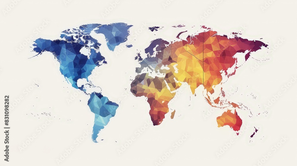 Create a world map depicting the population density of each country ...