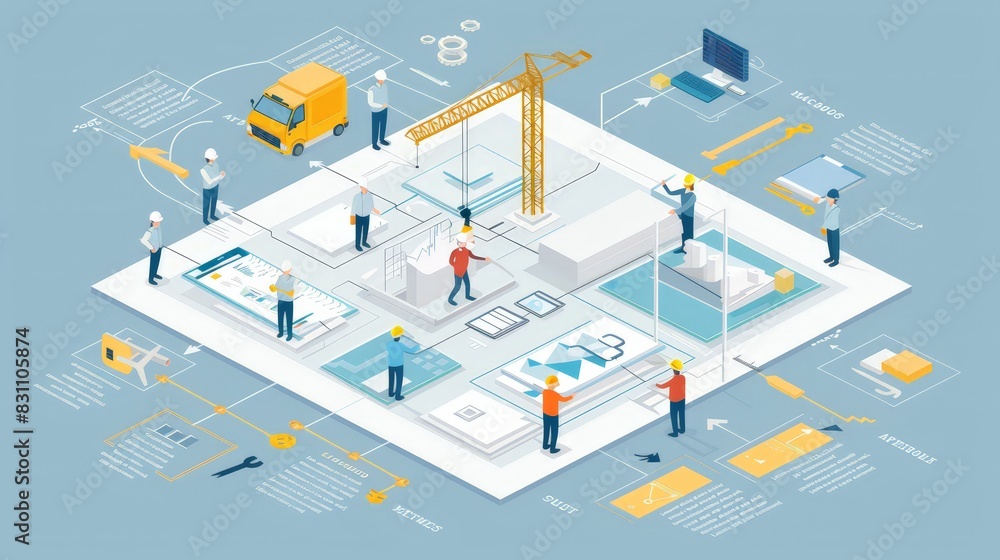 Design a visual guide to construction project management methodologies ...