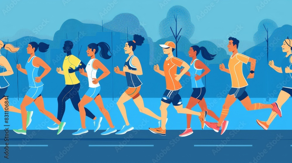 Design a visual guide to running etiquette for group runs and races ...