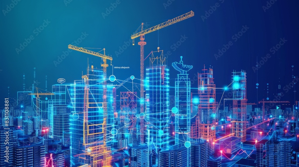 Design an infographic on the evolution of construction technology ...