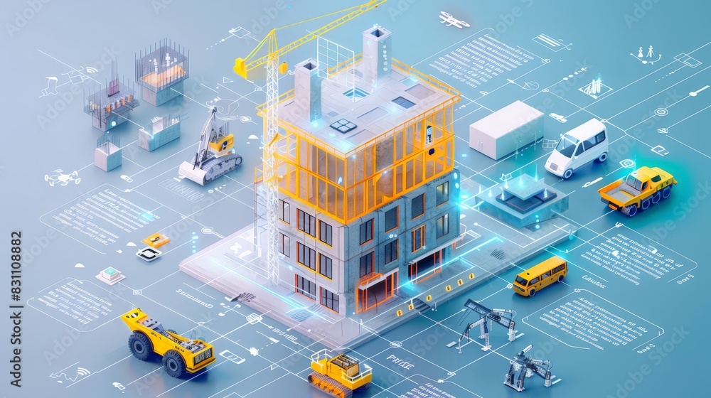 Design an infographic on the evolution of construction technology ...