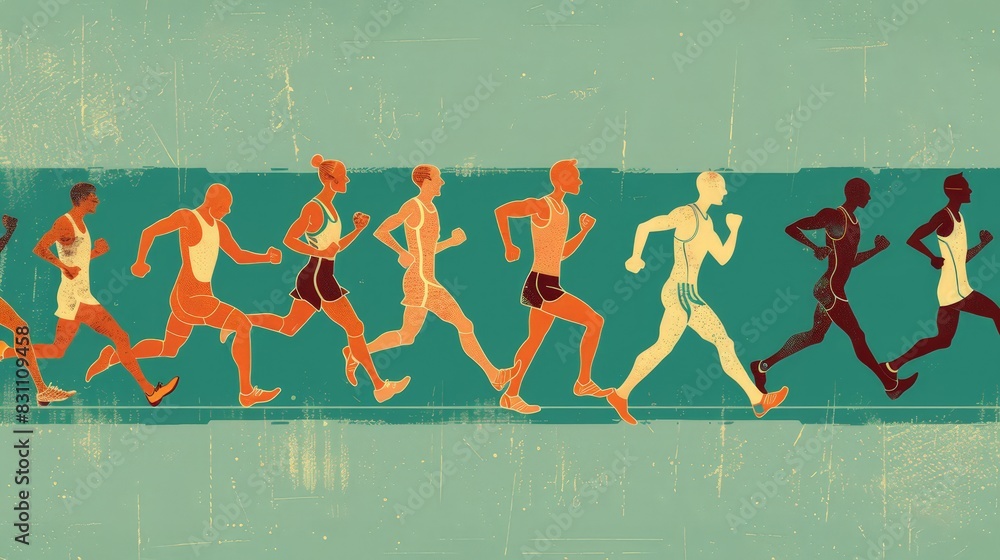 Design an infographic showcasing the history and evolution of running ...