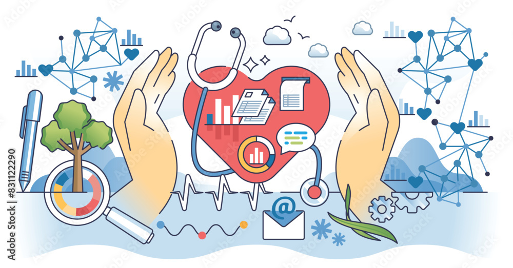 Big data in healthcare for medical info collection outline hands ...