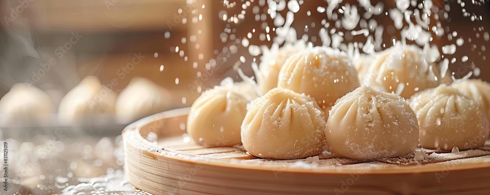 An artistic representation of Lian Rong Bao with an exploded view ...