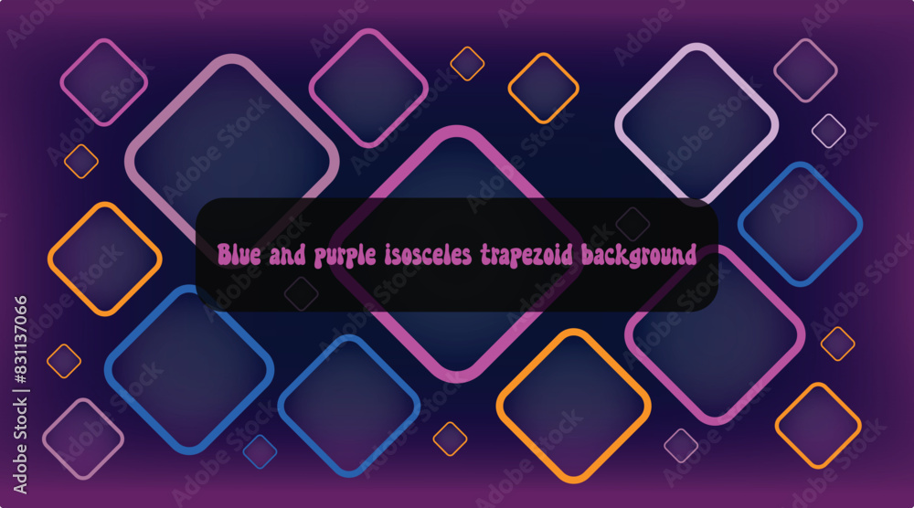 Blue and purple isosceles trapezoid background Twilight Symphony: A ...