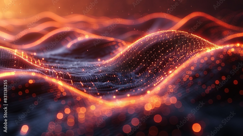 Visualization of a quantum wavefunction interacting with AI algorithms ...