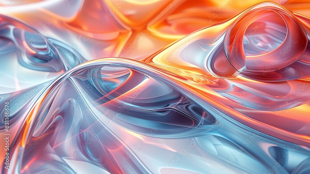 A visually striking background with reflective, multifaceted shapes ...