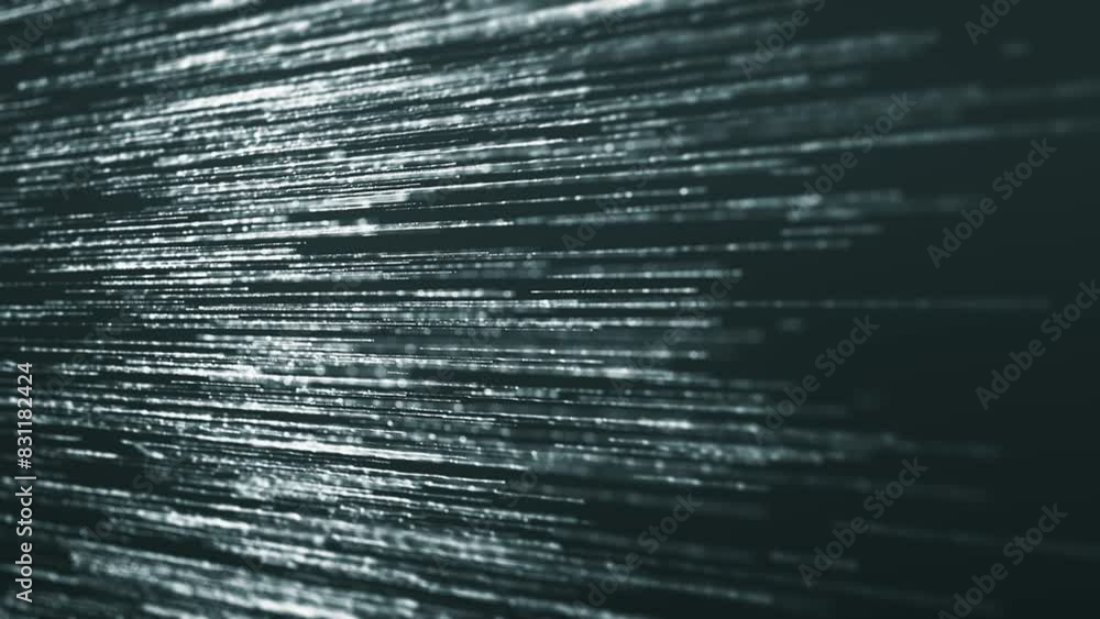 Abstract Silver Filaments Bursting Background/ Animation of an abstract ...
