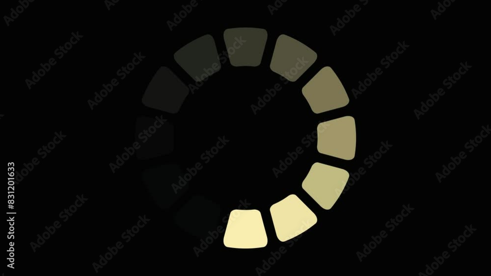 Captivating Animation of a Loading Circle Icon: Perfect for Loading GIFs and Screens vídeo de ...