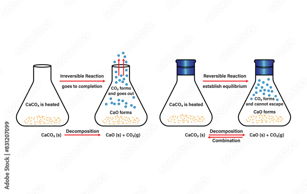 Reversible reactions and irreversible reactions. Reversible reactions ...