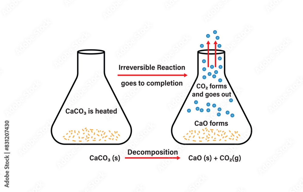 Irreversible reactions. Irreversible reaction and dynamic equilibrium ...