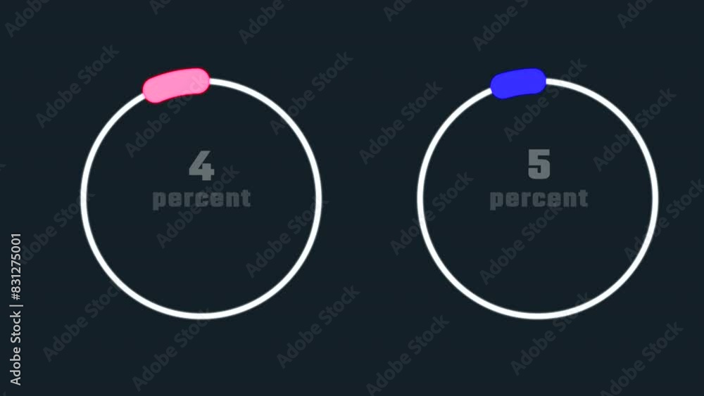 Progression Circular Bar, three bars loading progress bars animation ...