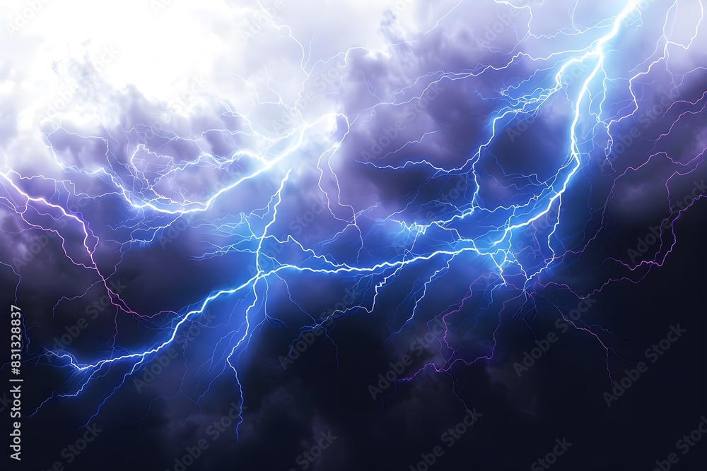 High-resolution PNG images capturing the intensity of a lightning storm ...