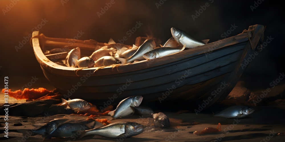 The Symbolic Abundance of Peter's Boat Overflowing with Fish at Jesus ...