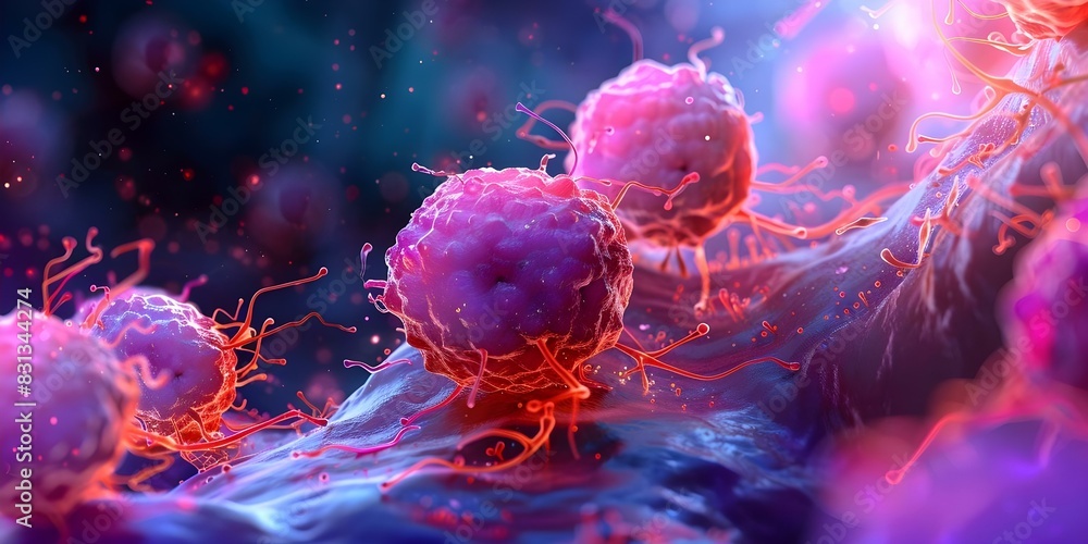 Thyroid cancer cells develop nodules in the gland and spread to ...