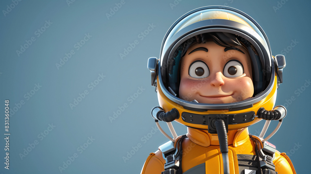 Introducing 3D Pilot:a charming cartoon mascot donning pilot suit ...