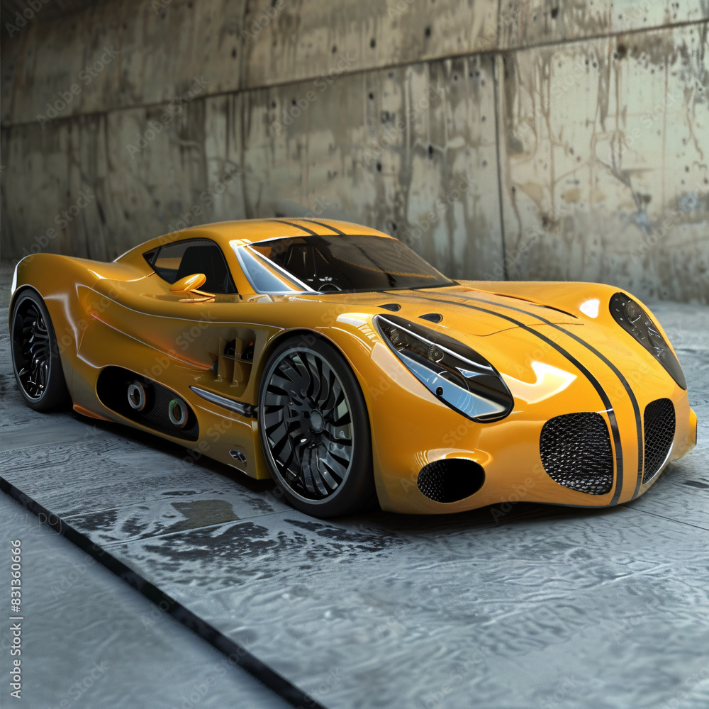 Introducing our 3D sports car: a sleek and aerodynamic marvel ...
