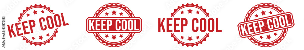 Keep Cool Red rubber stamp on white background. Keep Cool stamp sign ...