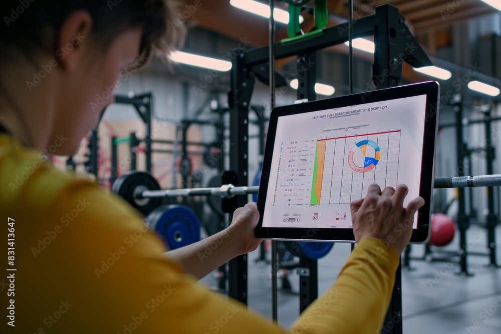 Olympic Weightlifting Coach Analyzing Athlete's Lift Technique with ...
