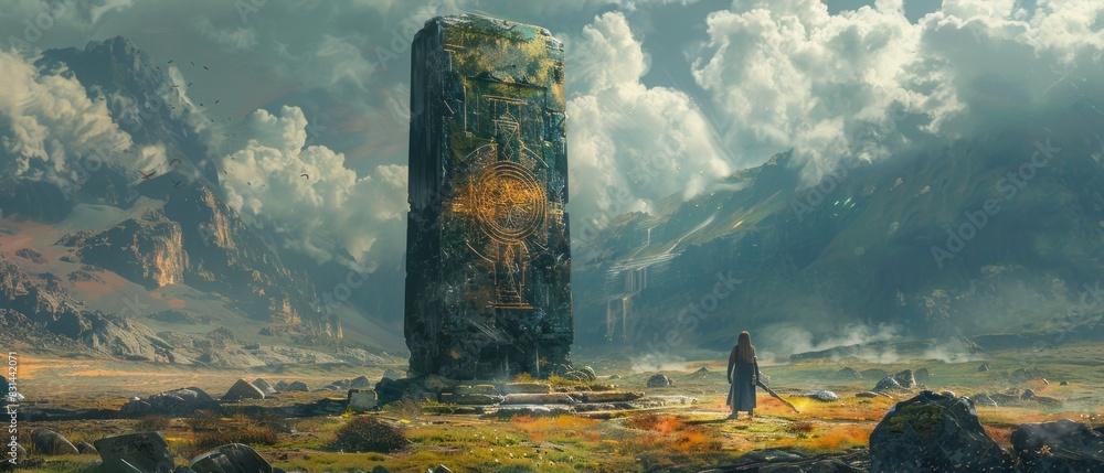 Amidst the ruins of a once-great civilization, a lone explorer uncovers ...