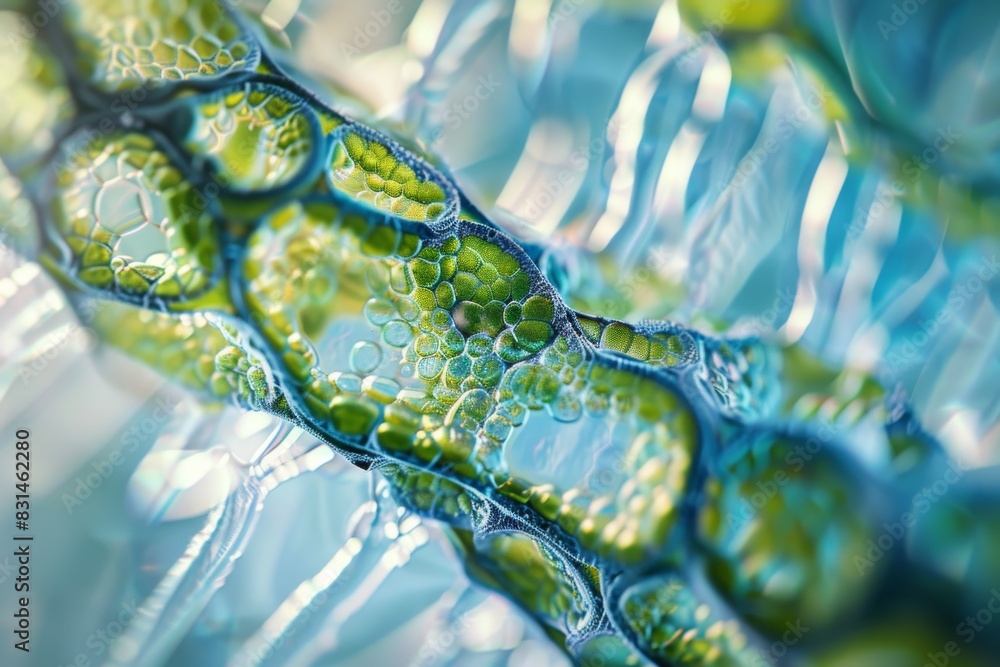 This image showcases the intricate details and structures of a plant ...