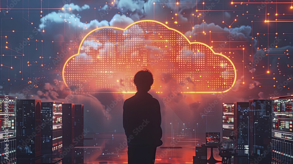 Cloud computing transformation revolutionizes data accessibility, cloud infrastructure with data ...
